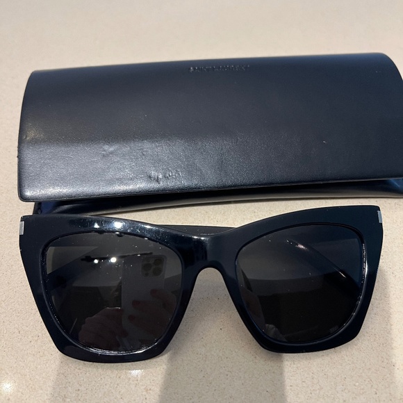 Saint Laurent | Accessories | Saint Laurent Ysl Black Cat Eye ...